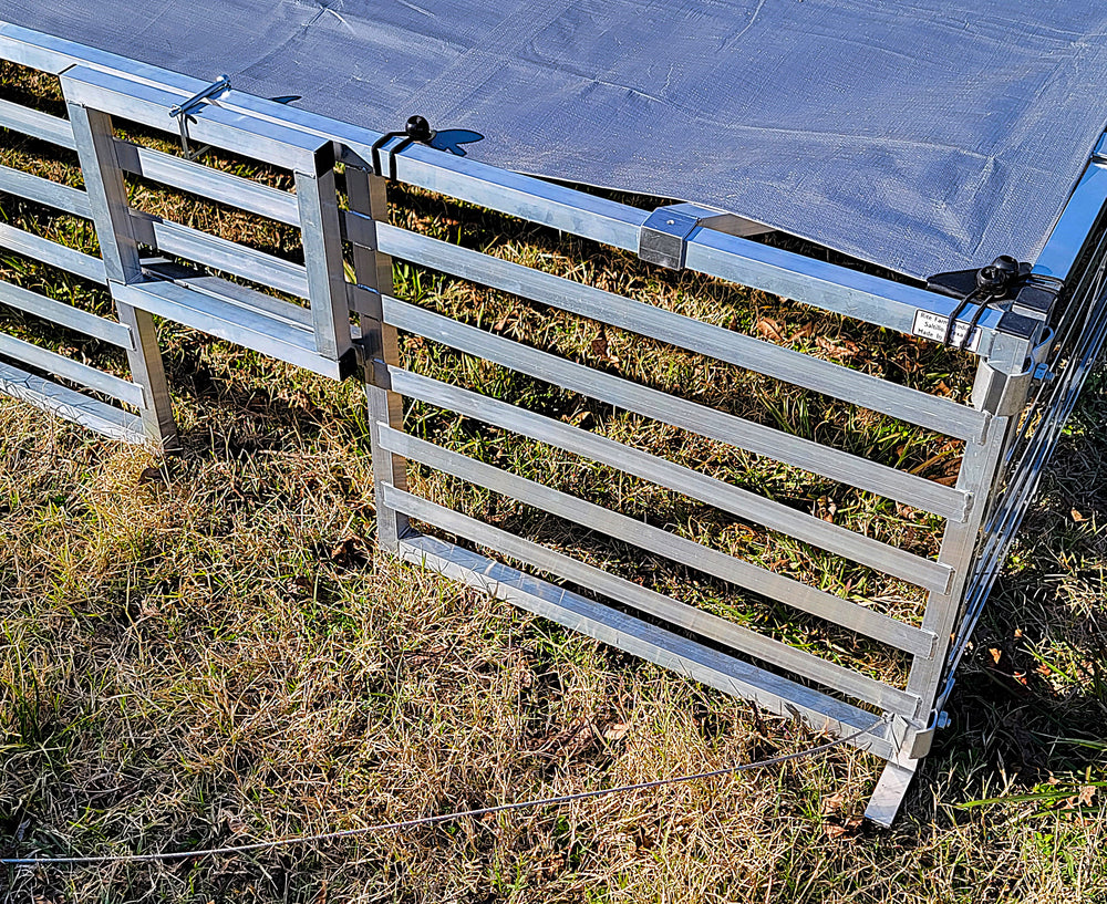 Rite Farm Products Aluminum 10'X10' Mobile Broiler Chicken Tractor Coo